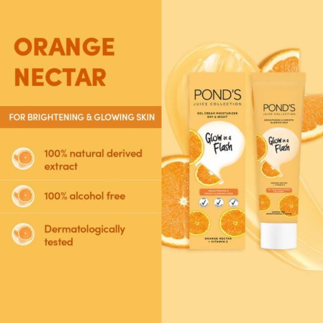 Jual Ponds Glow in a Flash Orange 20g | Shopee Indonesia
