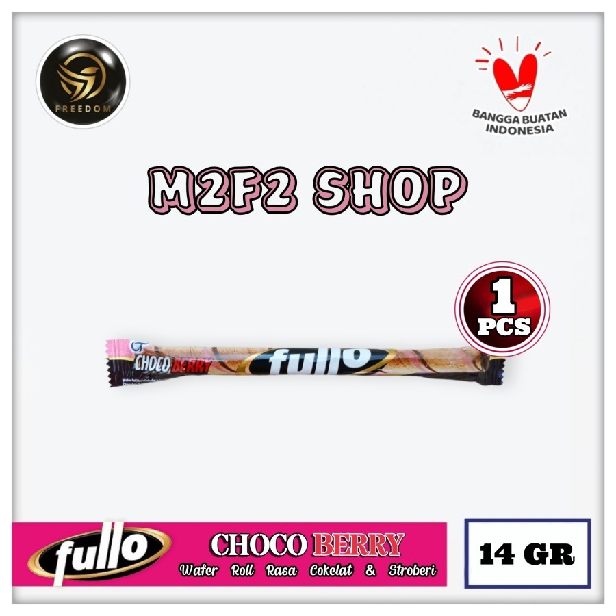 Jual Fullo Stick Roll Choco Berry | Wafer Stik Krim Rasa Cokelat ...