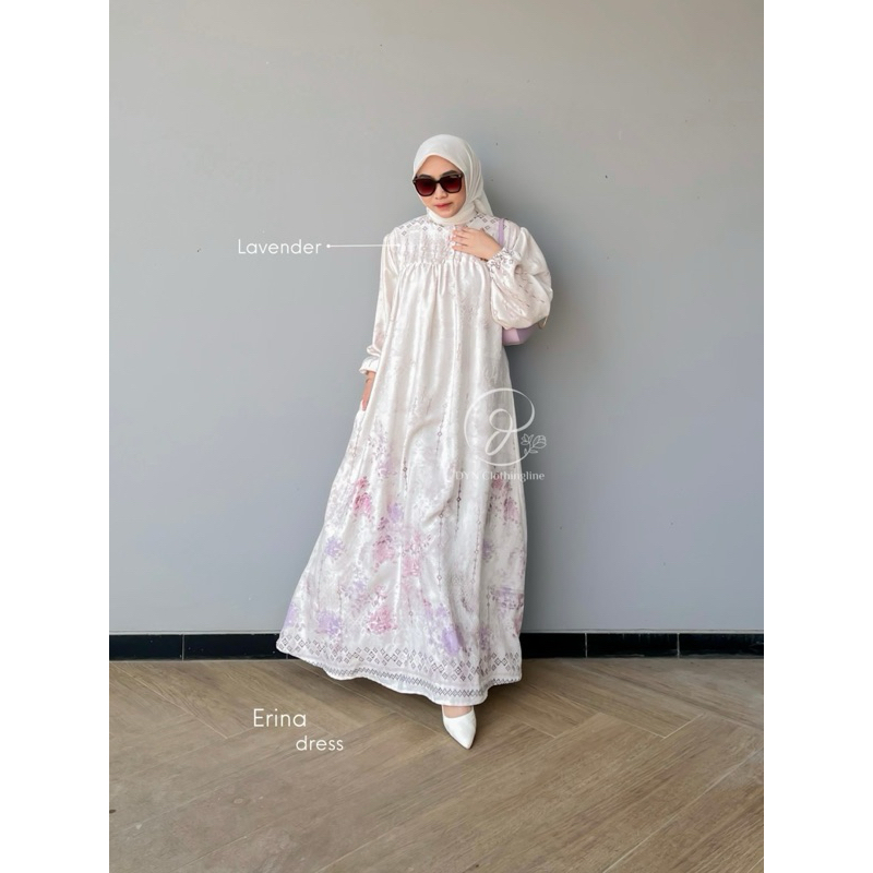 Jual DYN Erina Dress / gamis wanita muslimah / gamis rayon busui ...