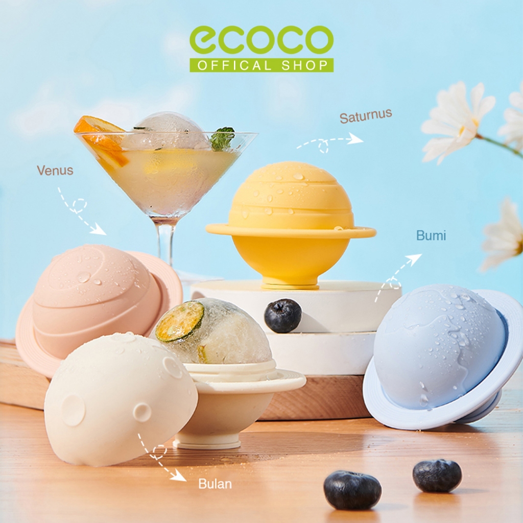 Jual ECOCO Ice Mold Planet - Cetakan Ice Cream freezer Multifungsi ...