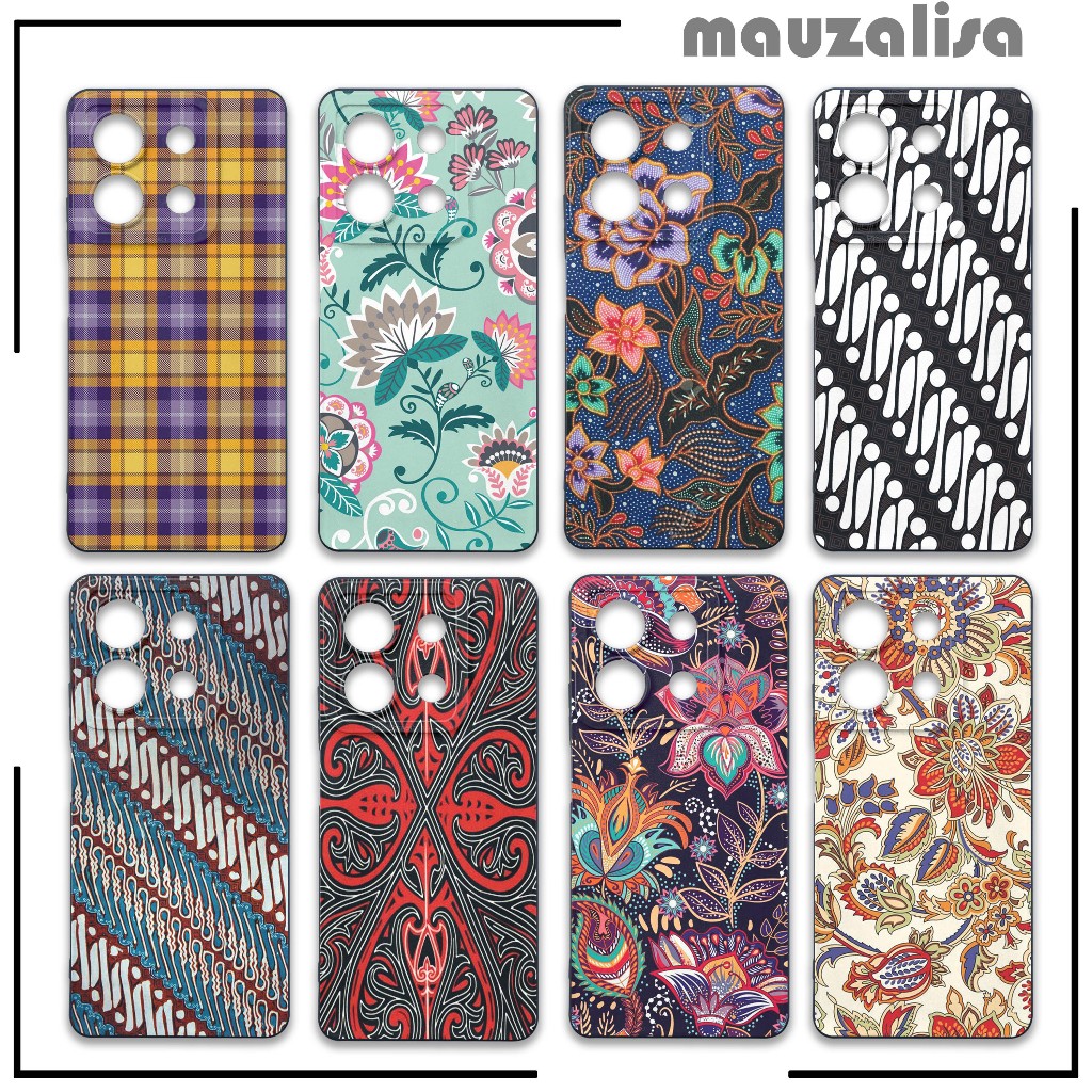 Jual Casing Case Xiao-mi Redmi Note 13 13c 4G 12 12c 5G Pro Motif Batik Softcase Gambar Bunga ...