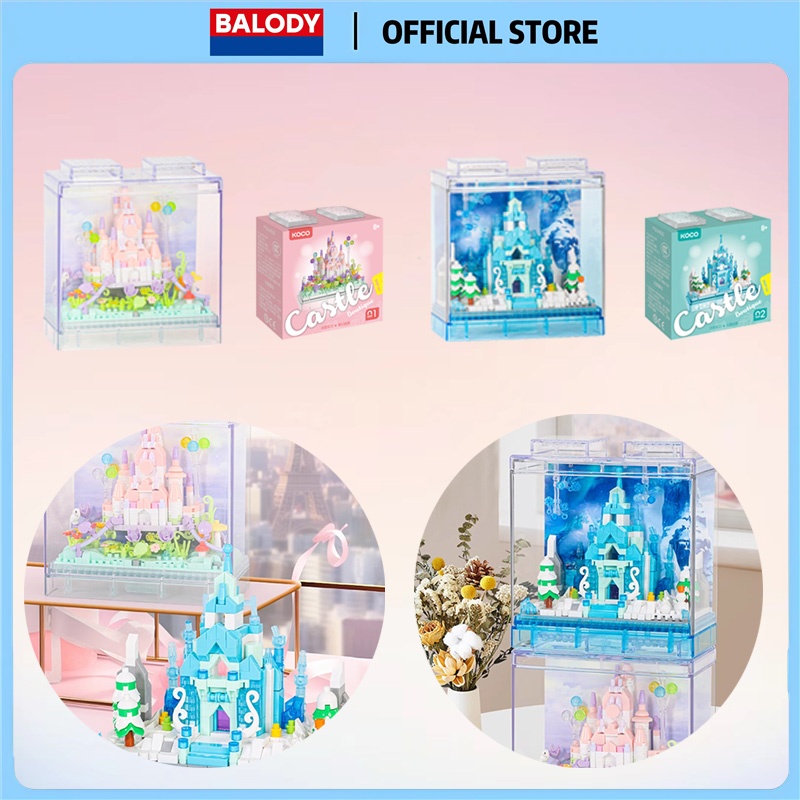 Jual BALODY Bricks Kastil Bangunan Architecture Nano Balok Garden Micro ...