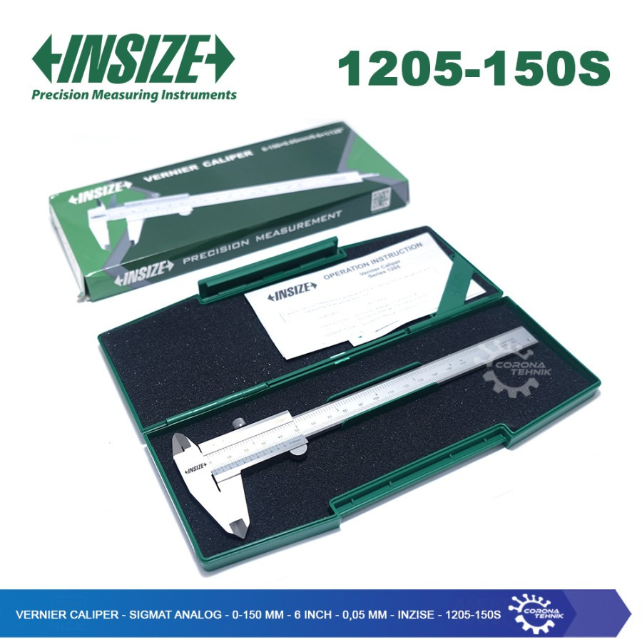 Jual Inzise - 1205-150S - Vernier Caliper - Sigmat Analog - 0-150 mm ...