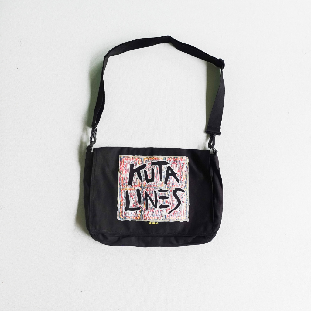 Jual Kuta Lines - Woodblock (Black) - Messenger Bag | Shopee Indonesia