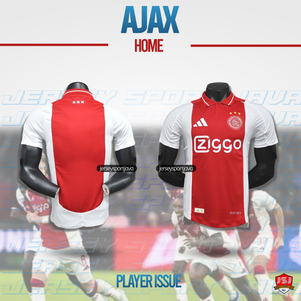 Jual ( READY STOK ) JERSEY PLAYER ISSUE AJAX HOME 2024 2025 JERSEY PLAYER ISSUE PI AUTHENTIC ...