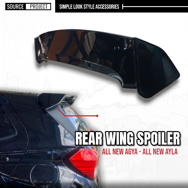 Jual REAR WING SPOILER MUGEN WITH LAMP - ALL NEW AGYA - ALL NEW AYLA ...