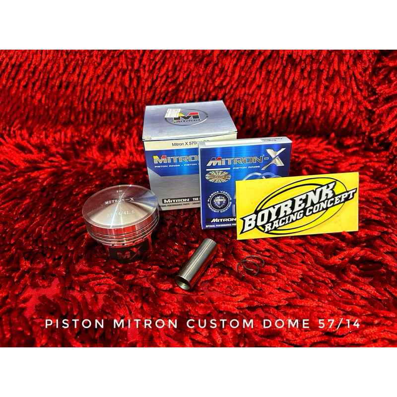 Jual PISTON KIT SEHER KIT CUSTOM DOME 57 -63 PIN 14 MITRON - X BOYRENK ...