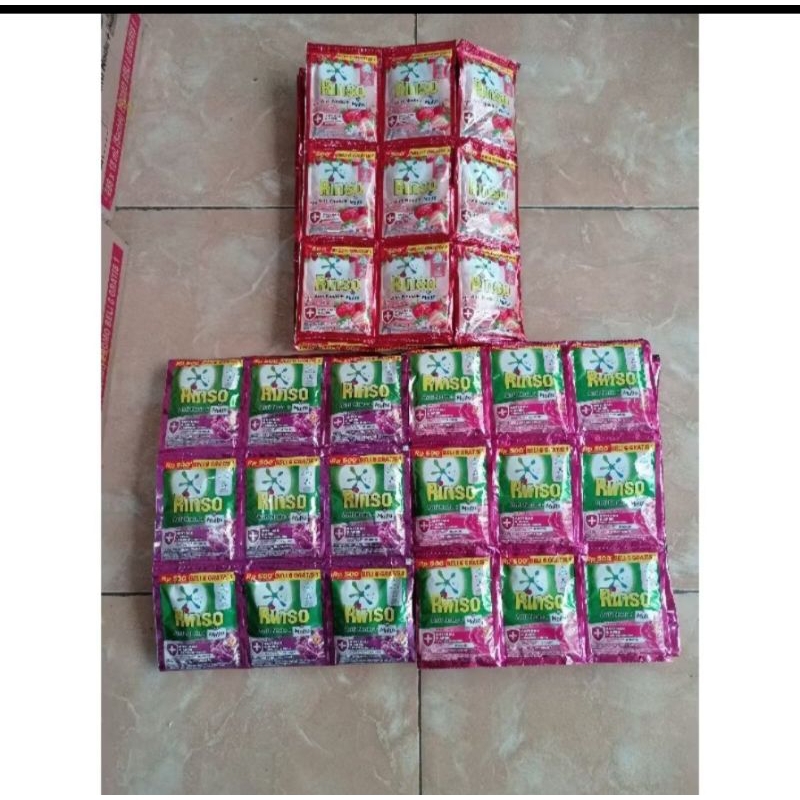 Jual Paket 12 sachet Rinso cair 18 ml (500-an) | Shopee Indonesia