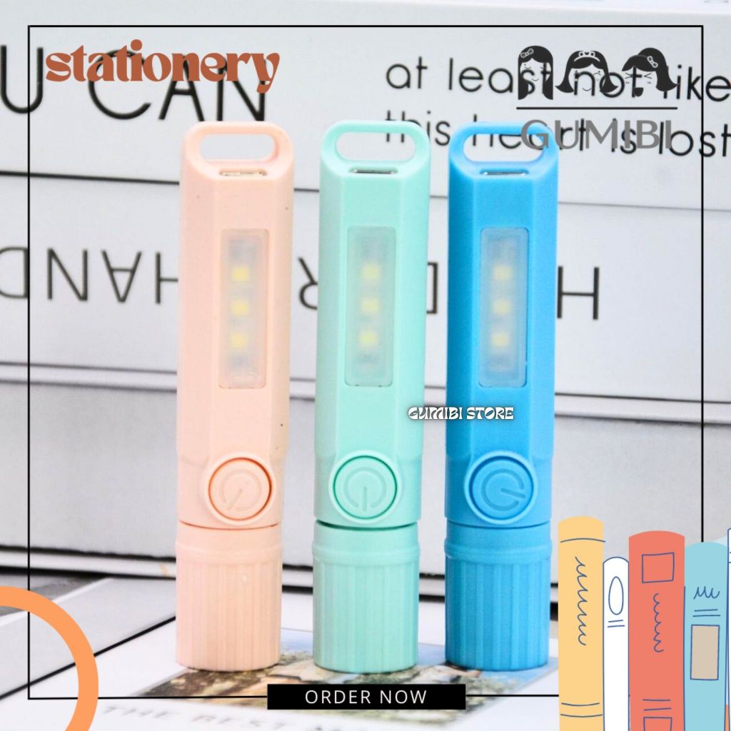 Jual SENTER MINI LED COB 3 MODE SENTER LED MINI TORCH WARNA PASTEL ...