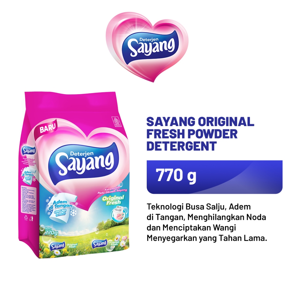 Jual Sayang Original Fresh Powder Detergent 770GR | Shopee Indonesia