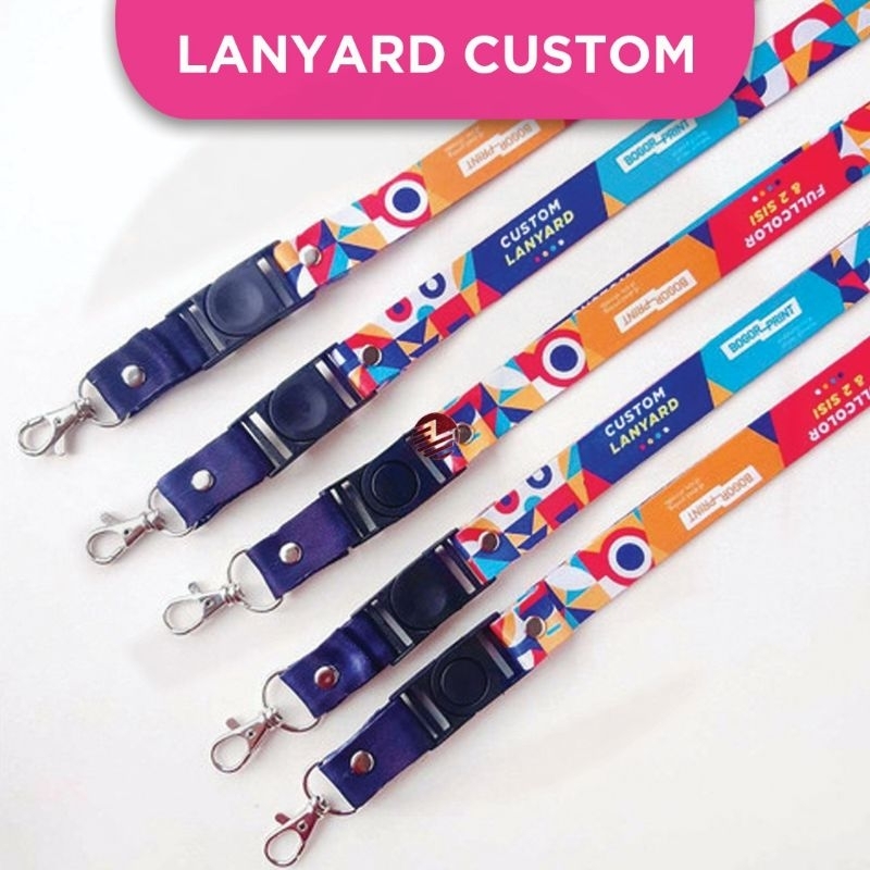Jual GRATIS DESIGN Lanyard Custom Printing Full Warna Bahan Polyster ...