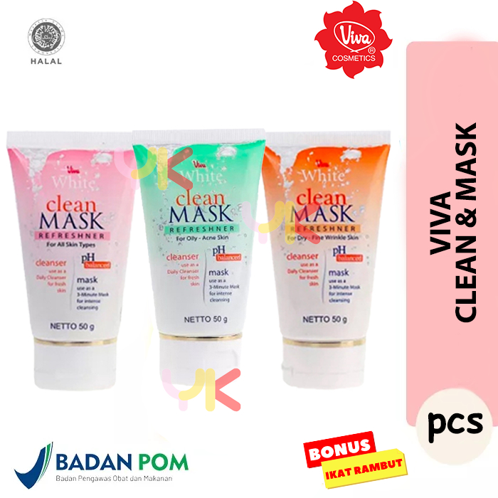 Jual Viva Clean & Mask 50gr - Masker - Cuci Muka | Shopee Indonesia