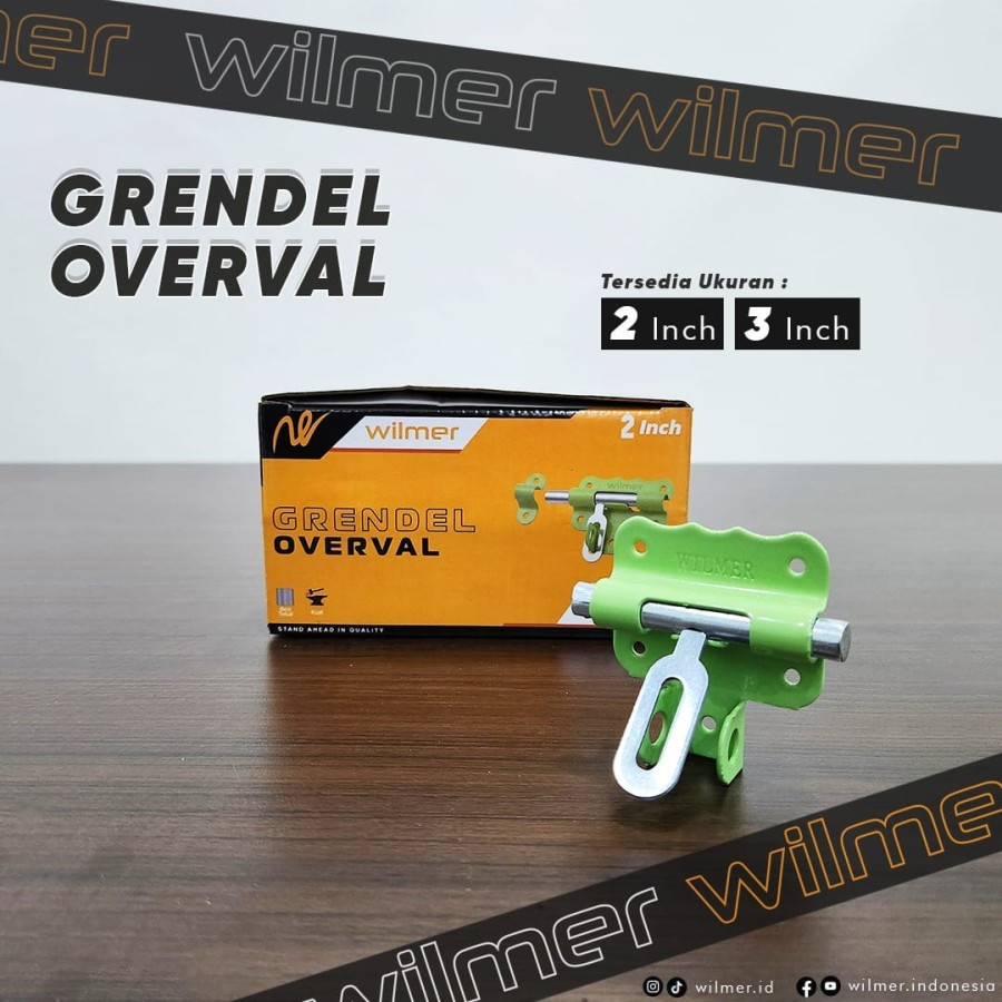 Jual Wilmer Grendel Overpal 2" 3" In Kunci Gembok Slot Pintu Jendela ...