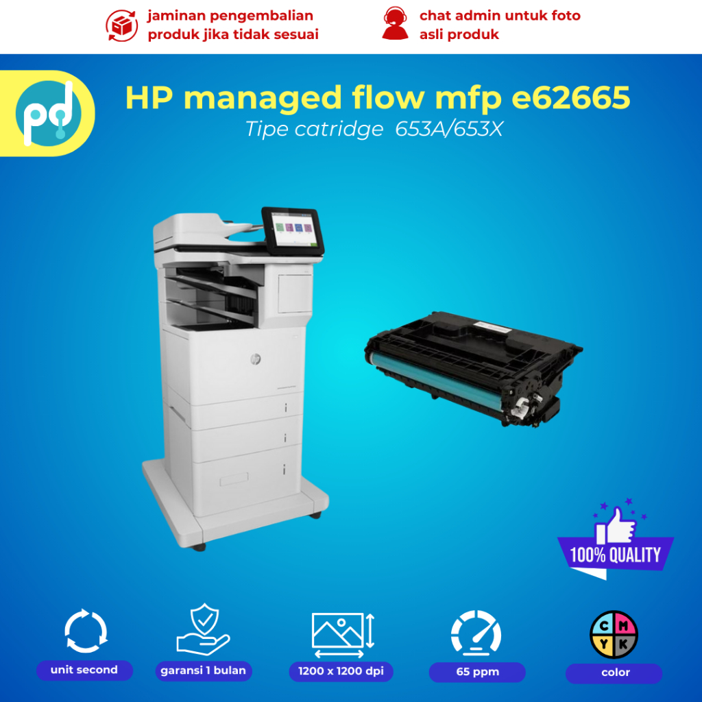 Jual Printer hp manged flow mfp e62665 print scan copy adf | Shopee Indonesia