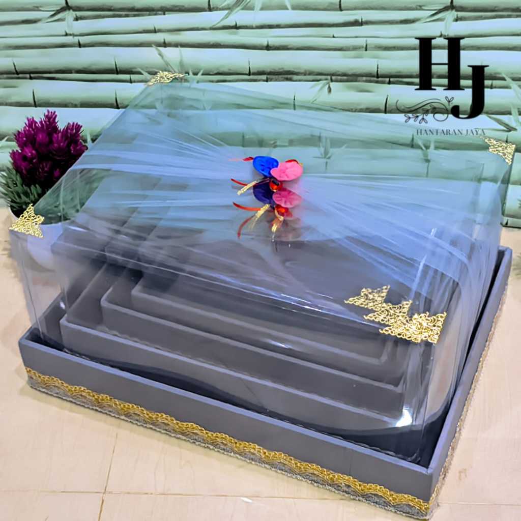 Jual Box Mika Seserahan Satu Set Isi 4 Kotak Hantaran Mahar Perhiasan