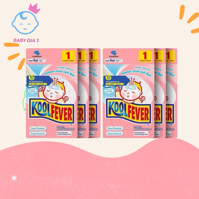 Jual KOOLFEVER BABY 6 SACHET /PLASTER PEREDA DEMAM BAYI KOOLFEVER ...