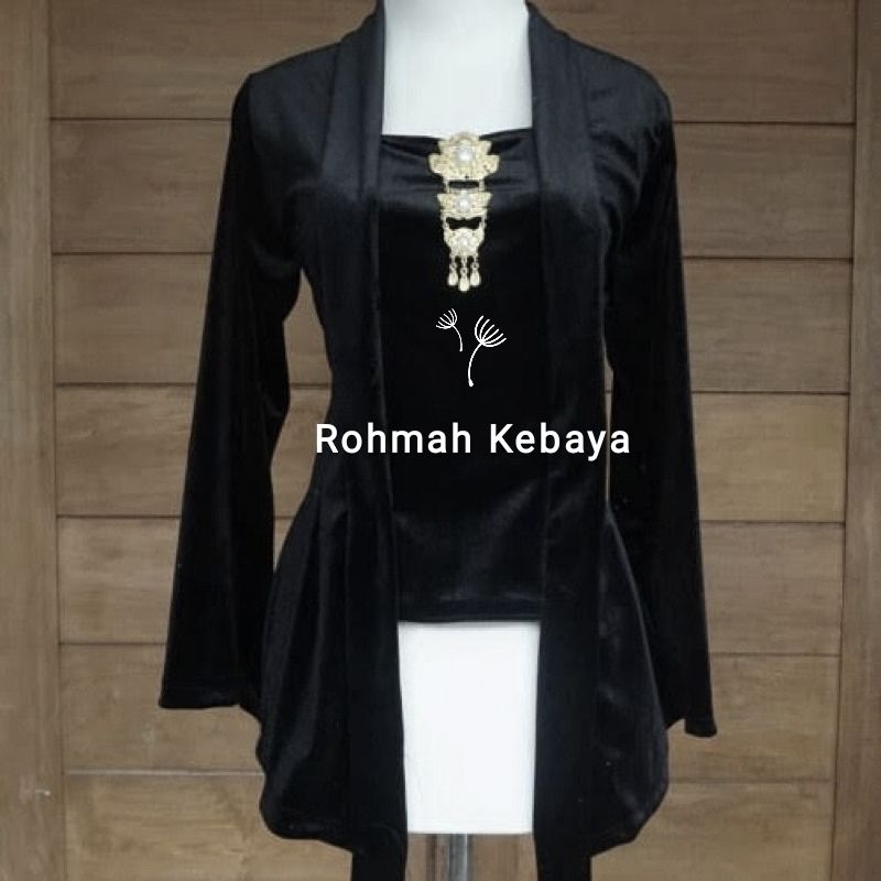 Jual Rohmah Kebaya - Atasan Kebaya Kutu Baru Bludru / Kebaya Atasan Kutubaru / Kebaya Adat ...
