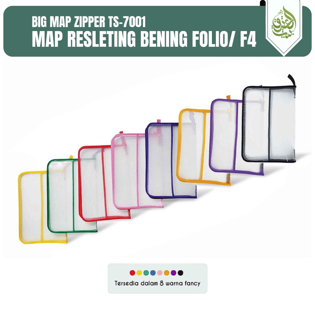 Jual Map Tas Resleting BIG Plastik Bening | Dokumen Folio/ F4 [PCS ...