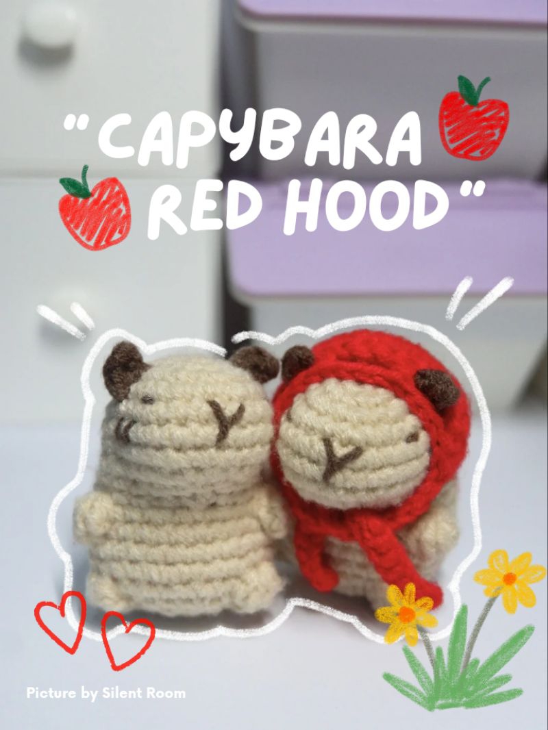 Jual Capybara Red Hood Crochet Keychain ADJUSTABLLE I Gantungan Kunci ...