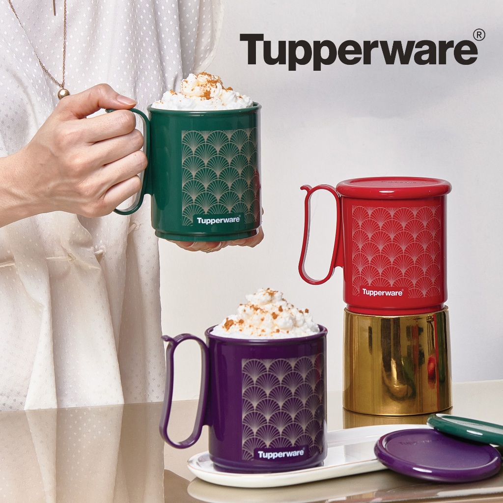 Jual Gelas Tupperware - Art Deco Jumbo Mug 600ml | Gelas Minum Besar ...