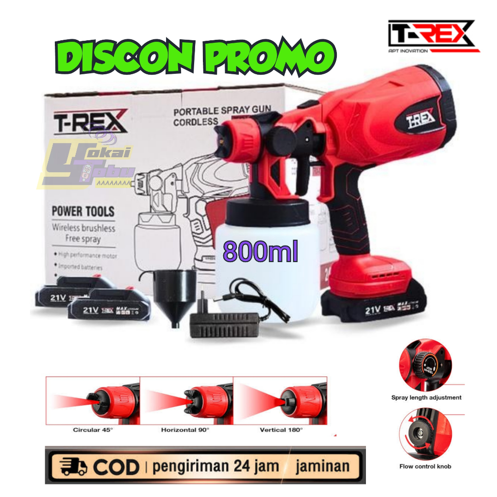 Jual DISKON600W 800ML Pistol semprot listrik Electric Spray Gun ...