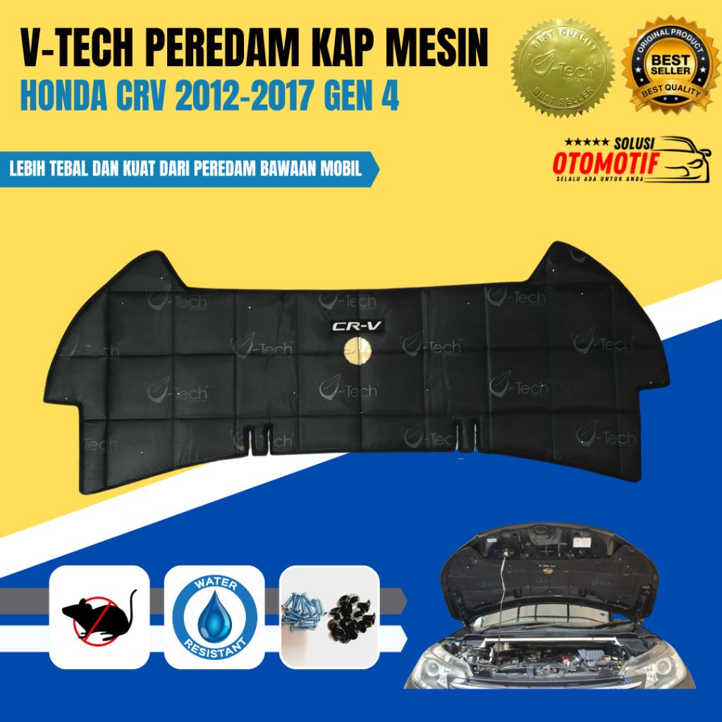 Jual HONDA CRV 2012-2017 Gen 4 Peredam Panas Kap Mesin VTECH Original ...