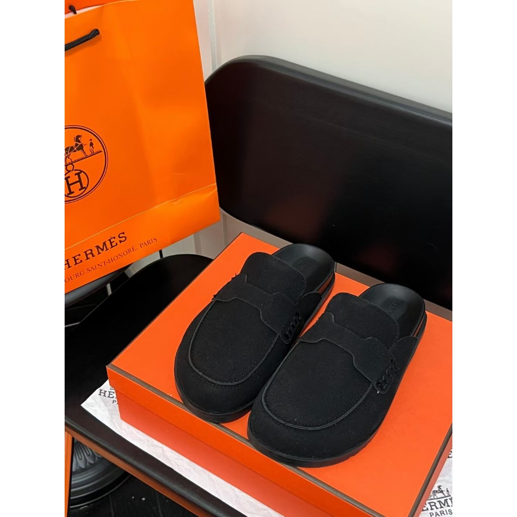 Jual Hermes New Oz Mules, Closed Toe Half Slippers, Birkenstocks ...