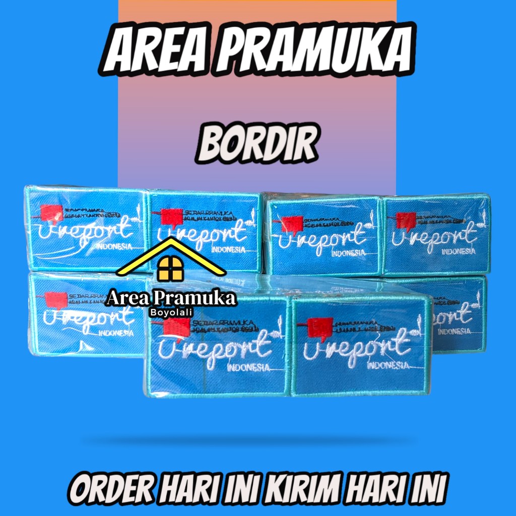 Jual Tiska u report bordir / tiska u report pramuka | Shopee Indonesia