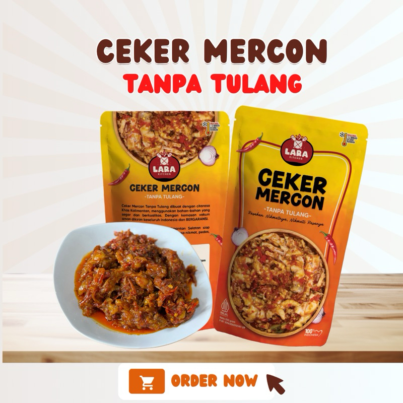 Jual SAMBEL - CEKER MERCON Tanpa TULANG Kemasan 200gram | Shopee Indonesia