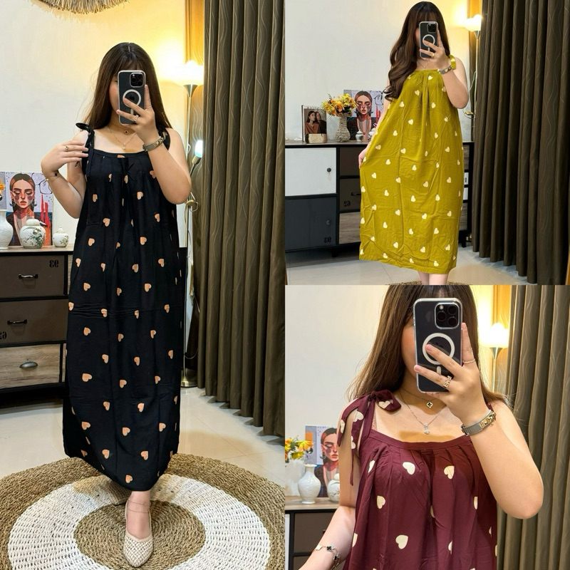 Jual Daster Dress Tali Love - Luvema | Shopee Indonesia