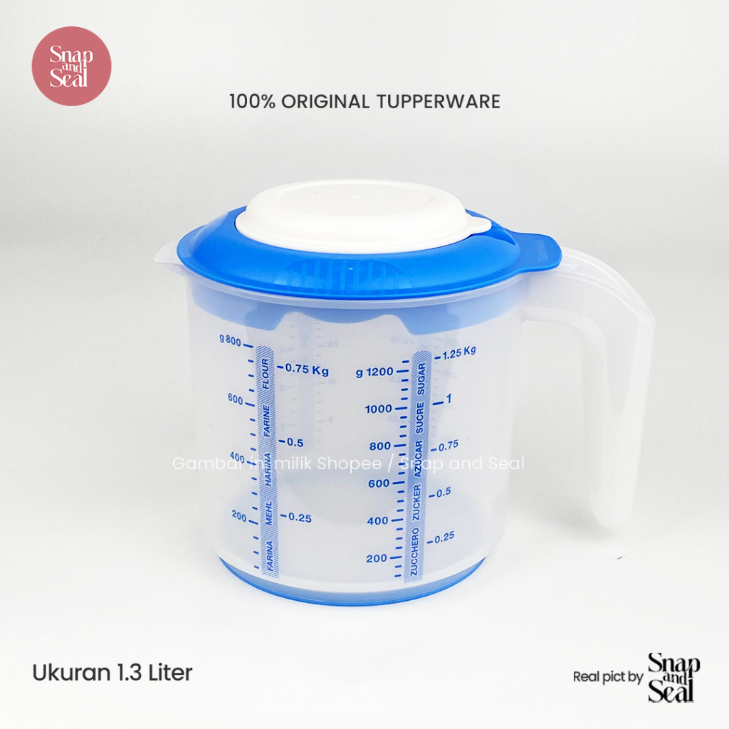 Jual Tupperware Mix and Store Jug 1.3 Liter | Shopee Indonesia