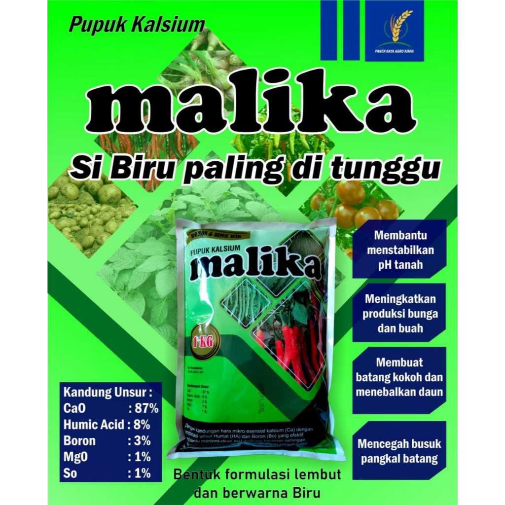 Jual Pupuk Kalsium MALIKA BIRU ANTI RONTOK dan JAMUR Kemasan 1 kg | Shopee Indonesia