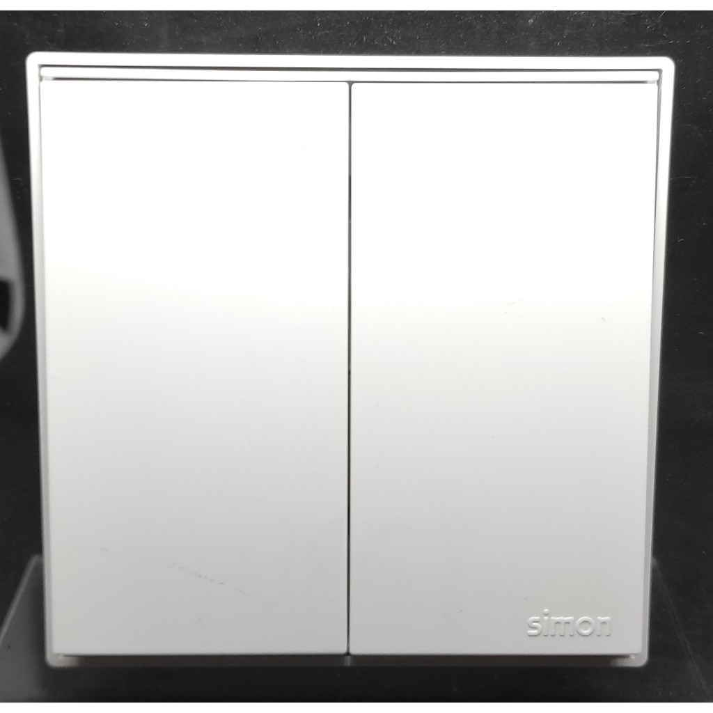 Jual SIMON E6 WHITE SAKLAR SERI 2 GANG 1 WAY SWITCH | Shopee Indonesia