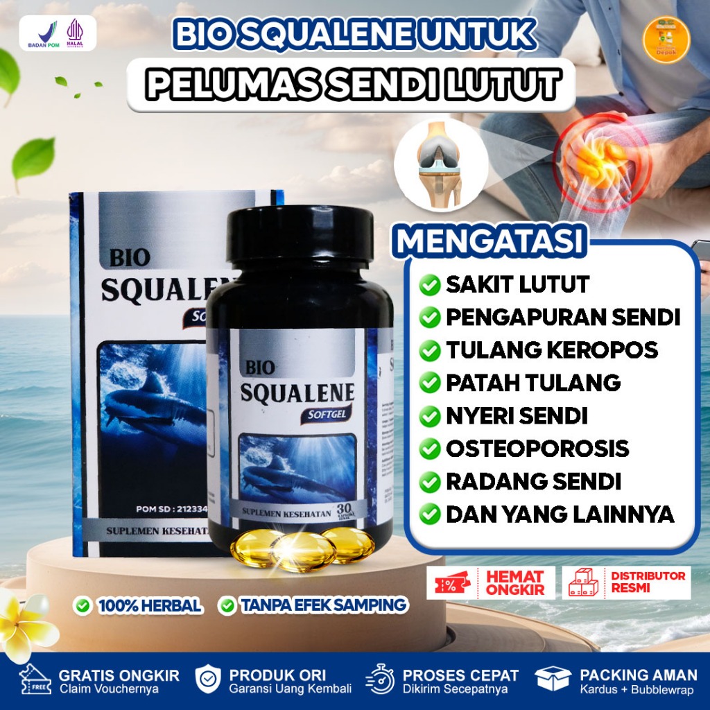 Jual Bio Squalene Obat Pelumas Sendi Lutut Kaku Pengapuran Tulang ...