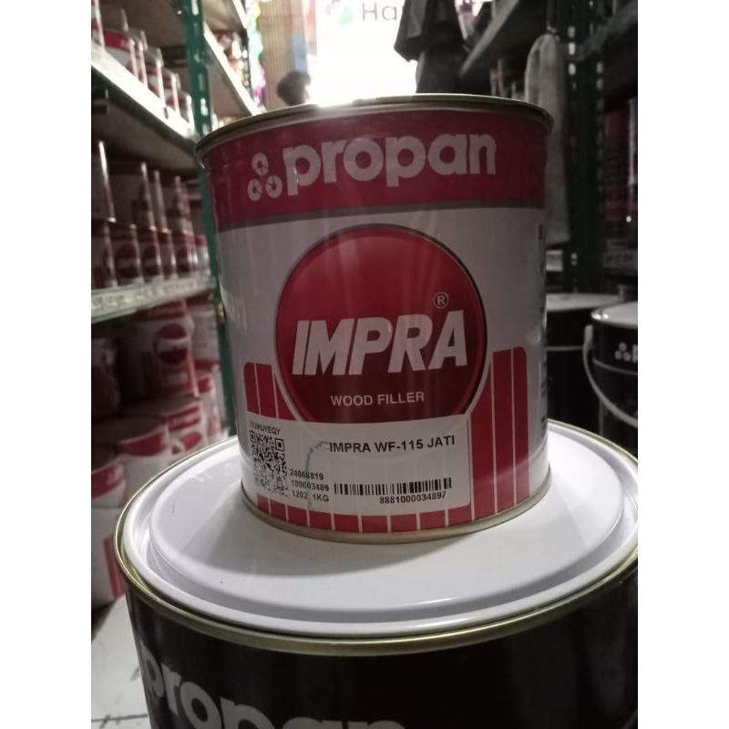 Jual propan-impra wood filler-wf 115 jati-1kg-dempul kayu | Shopee ...