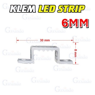 Jual KLEM LED STRIP TRANSPARAN E1029 CLAMP LAMPU LED SELANG LED STRIP ...