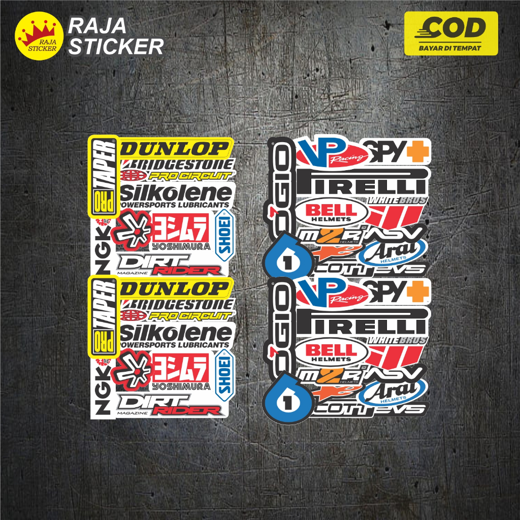 Jual Stiker Racing - Stiker Vinyl Pack Print & Cutting - Stiker Motor ...