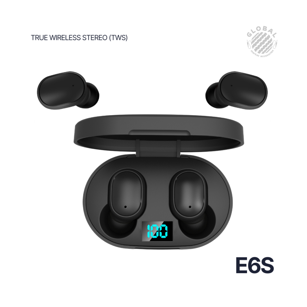 Jual TWS E6S | TRUE WIRELESS STERE Bluetooth Headset Pod | Shopee Indonesia