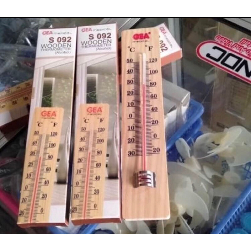 Jual Termometer Ruangan Kayu Gea / Thermometer Ruangan Gea / Wooden ...