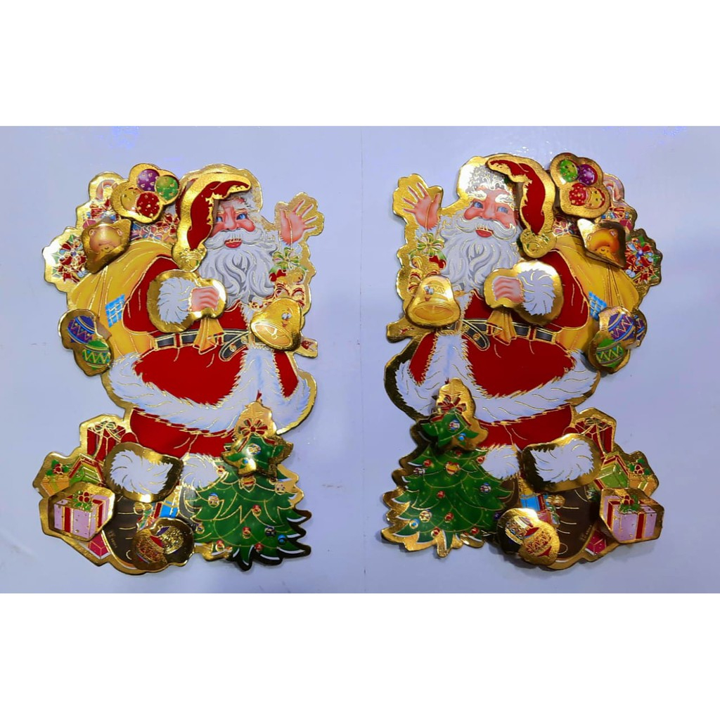 Jual Sinterklas Santa Claus Tempel Natal Lampion Natal Hiasan Natal PCD ...