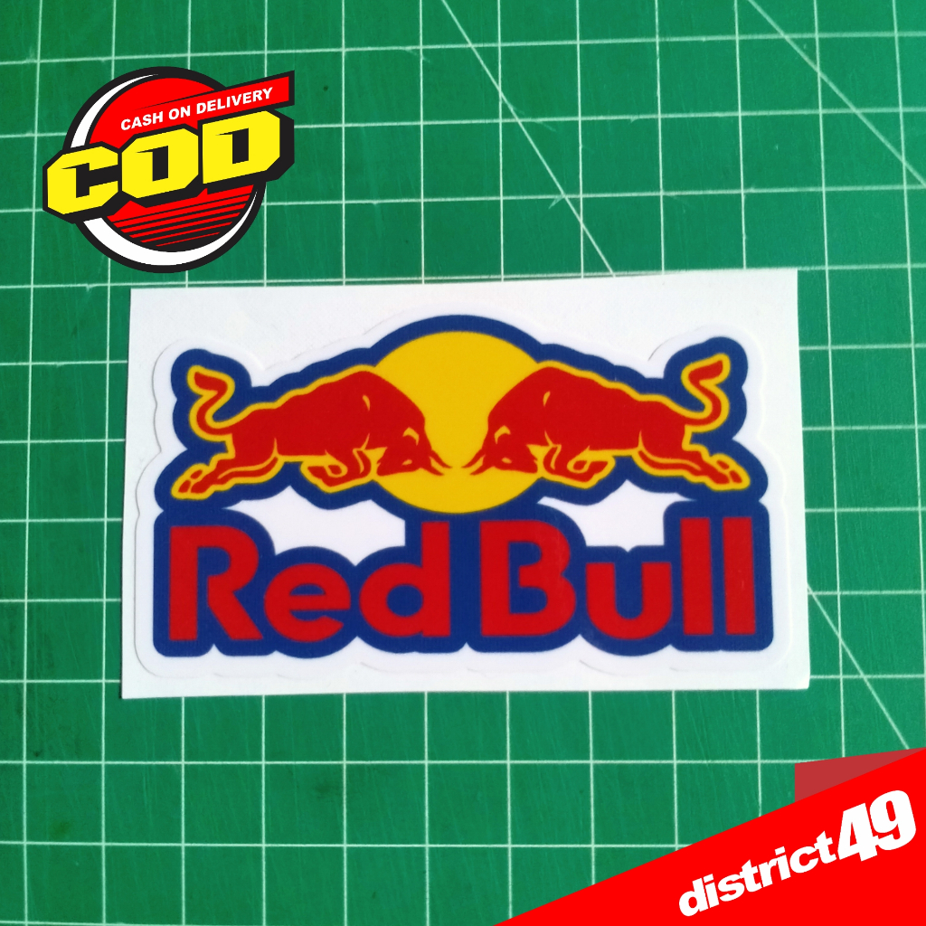 Jual Stiker RED BULL - Stiker Print Cut Laminasi Glossy Tahan Air ...