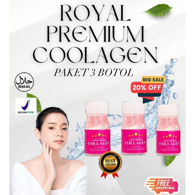 Jual (PAKET 3 BOTOL) ROYALE PEPTIDE COLLAGEN & GLUTATHIONE BOOSTER ...