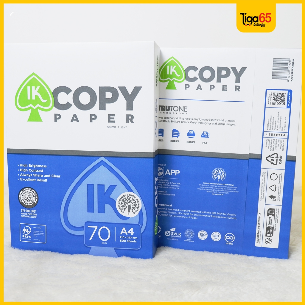 Jual Copy Paper Hvs A4 70Gsm / 1 Dus 5 Rim / Kertas Print Fotocopy ...