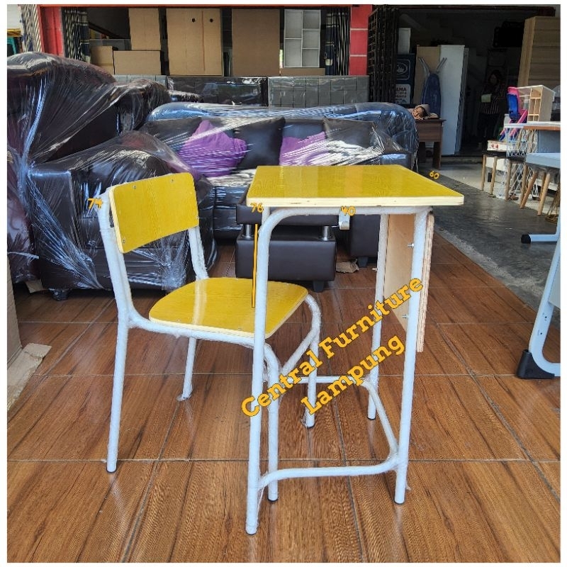 Jual Meja Belajar/Meja Siswa Kaki Besi Kokoh | Shopee Indonesia