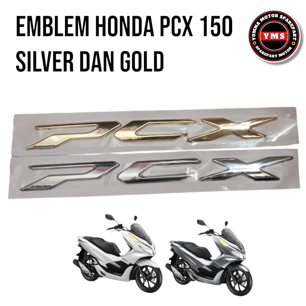 Jual emblem honda pcx 150 sticker emblem pcx 150 emblem logo pcx 150 ...