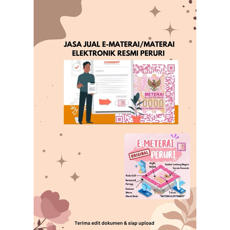 Jual JASA BUBUH E-MATERAI Dan siap Upload File | Shopee Indonesia
