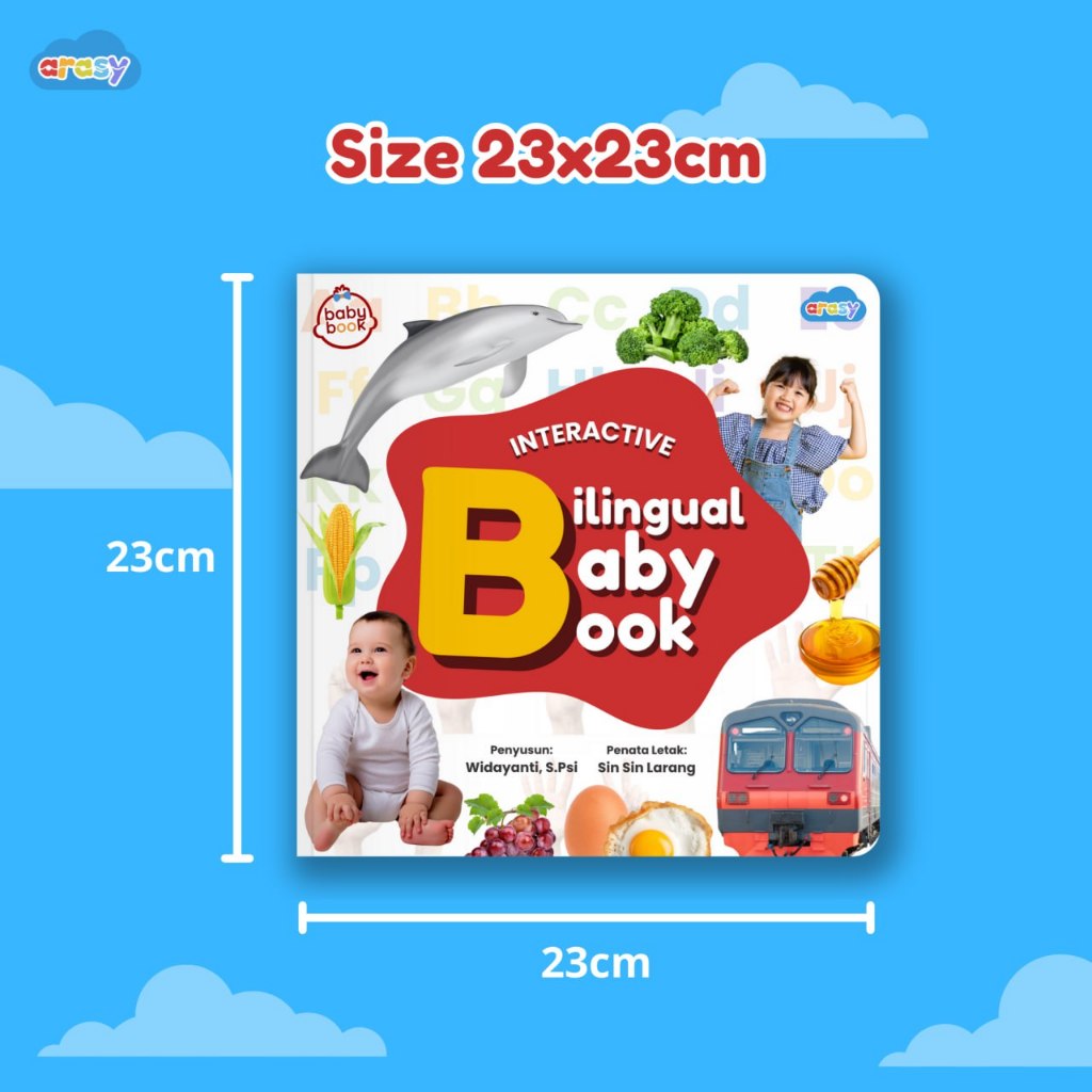 Jual Buku Aktivitas Interactive Bilingual Baby Book Arasy Buku Anak ...