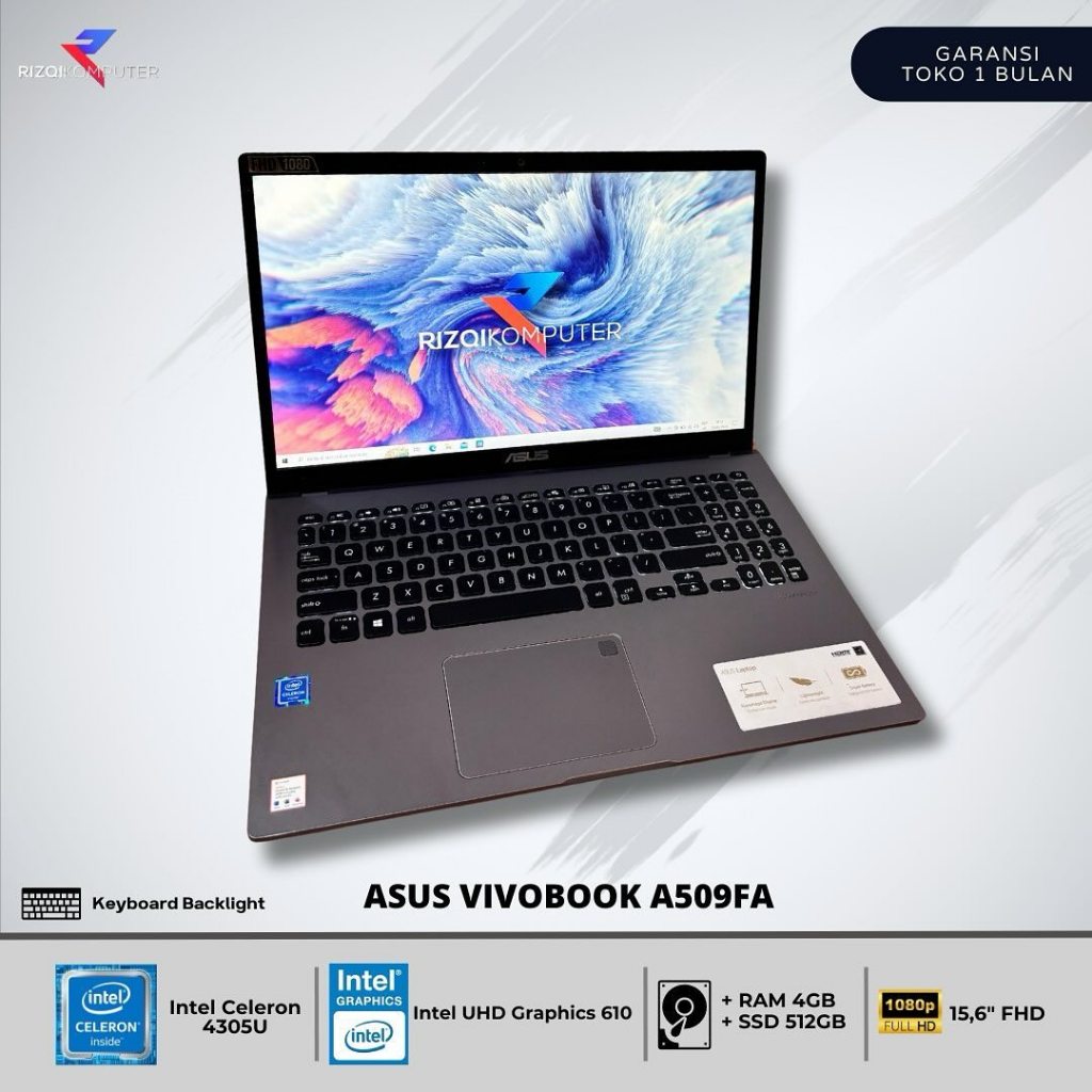 Jual Asus VivoBook A509FA Intel Celeron 4305U Ram 4GB SSD 512GB ...