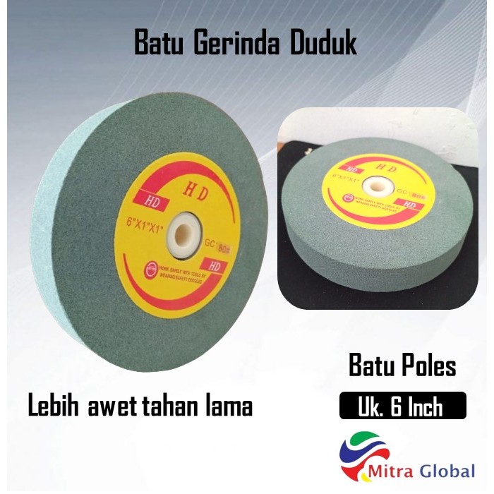 Jual Batu Gerinda Gurinda Duduk 6 Inch Grit 80 Harga Satuan / Batu ...