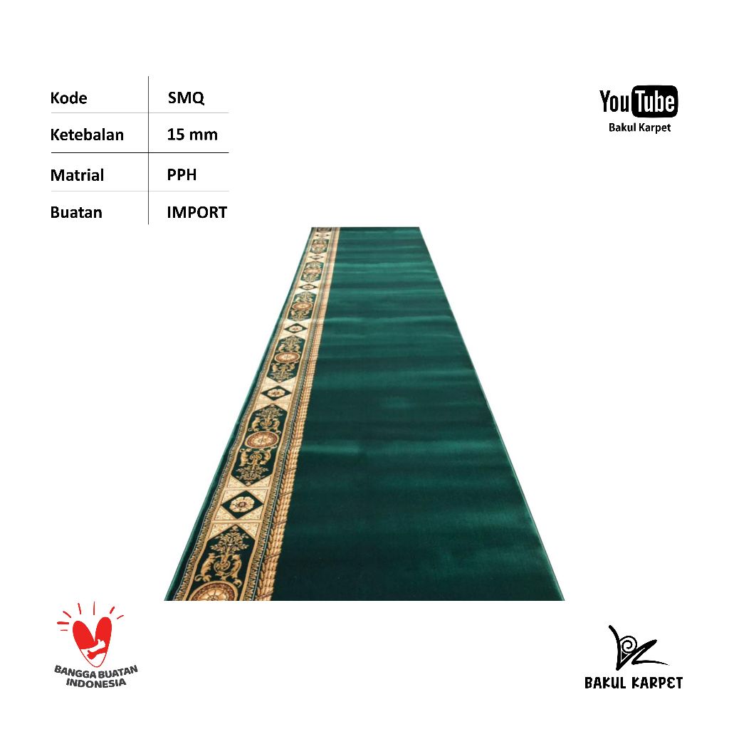 Jual Karpet Masjid SUPER MOSQUE SMQ Import Tebal 15mm | Shopee Indonesia